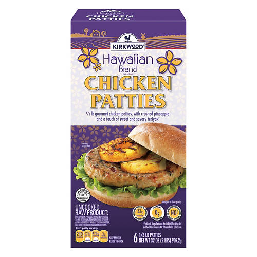 Kirkwood Hawaiian Chicken Patties, 6 count